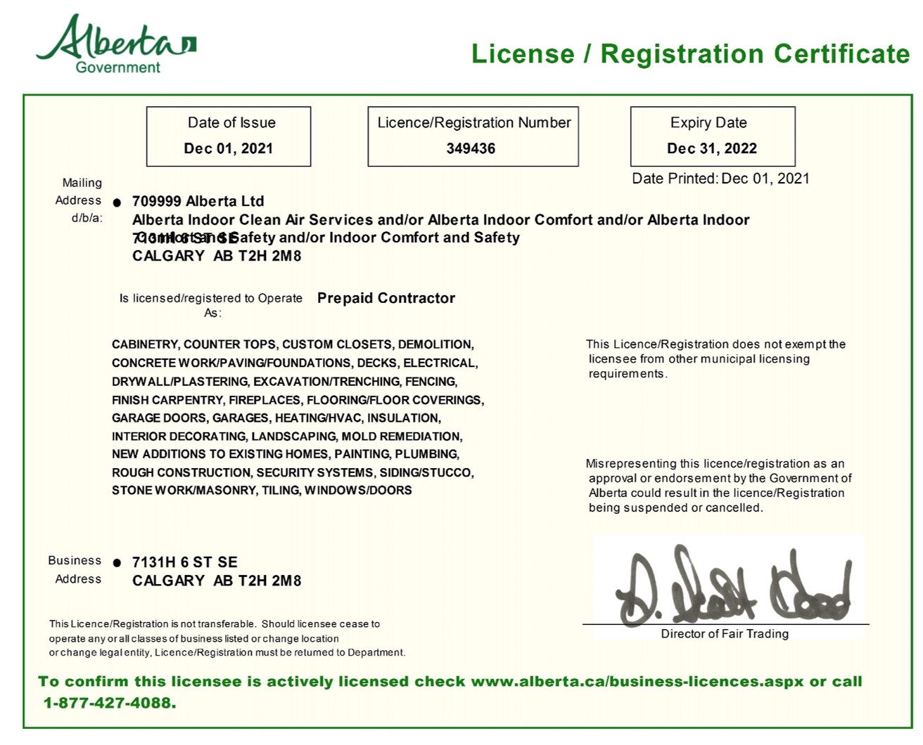 About Us - Alberta Indoor Comfort